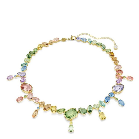 Swarovski Gema Gold-Tone Plated Crystal Necklace 5737443 9009657374435 ...