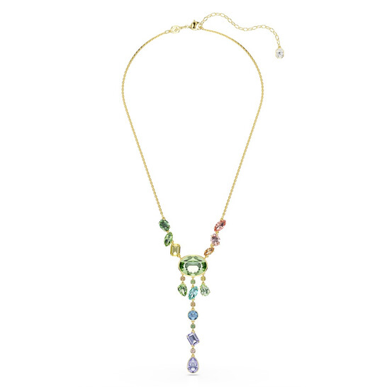 Swarovski Gema Gold-Tone Plated Crystal Necklace 5737451 9009657374510 ...