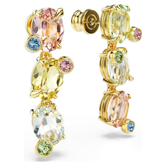 Swarovski Gema Multicolored Crystals Drop Earrings 5714815 ...