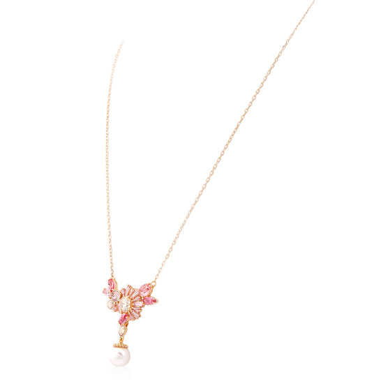 Swarovski Gema Pendant Pearl Gold Shiny Pink 5688490 9009656884904 ...