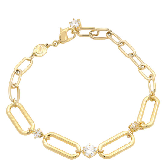 Swarovski Gold-Tone Plated Constella Chain Bracelet 5683359 ...