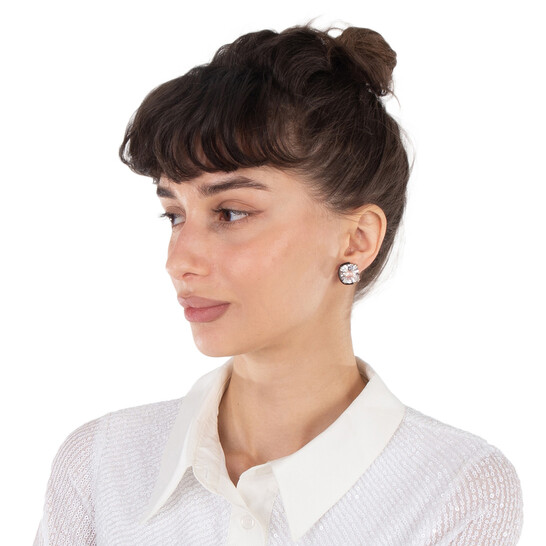 Swarovski Harmonia Cushion Cut Crystal Stud Earrings 5600943 ...