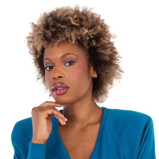 Swarovski Hyperbola Pierced Earrings Rose Gold Shiny Clear 5698702 ...