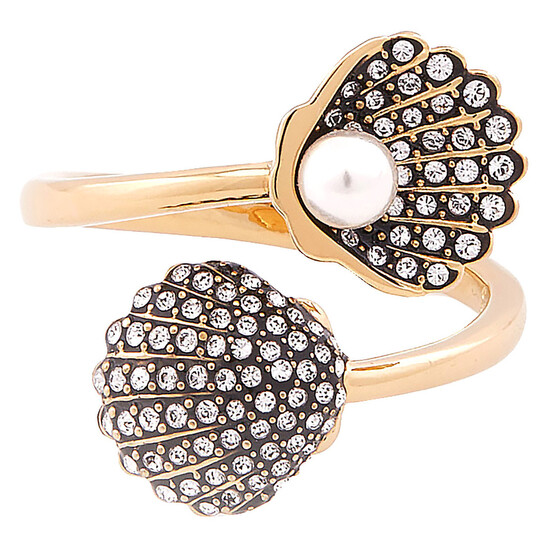 Swarovski Idyllia Crystal Pearl, Shell, Open Ring, Size 52 (US 5.75 ...