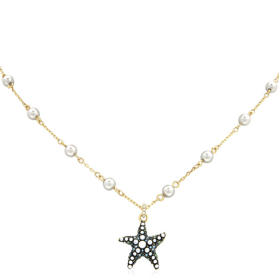 Swarovski Idyllia F Pendant Starfish Gold Shiny Multi 5684116 ...