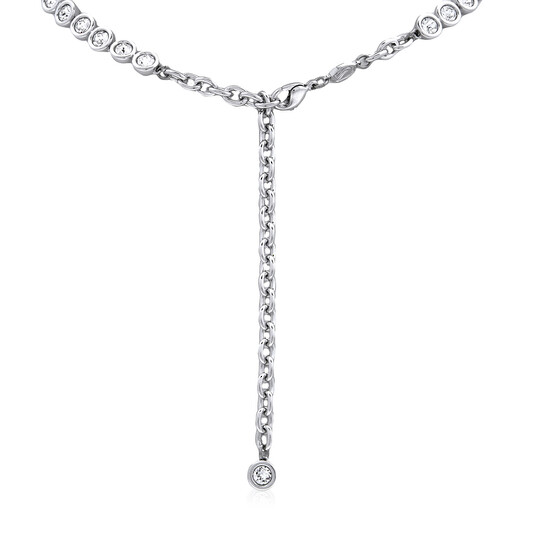 Swarovski Imber Rhodium Plated Tennis Necklace 5682595 9009656825952 ...