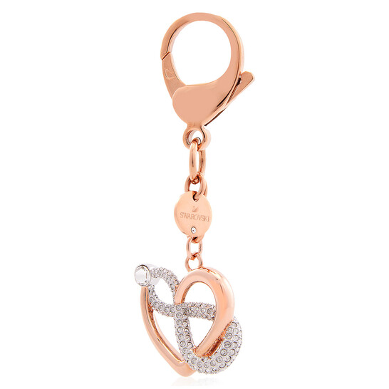 Swarovski Infinite Key Ring Bag Charm Rose Gold Shiny Multi 5530885 ...