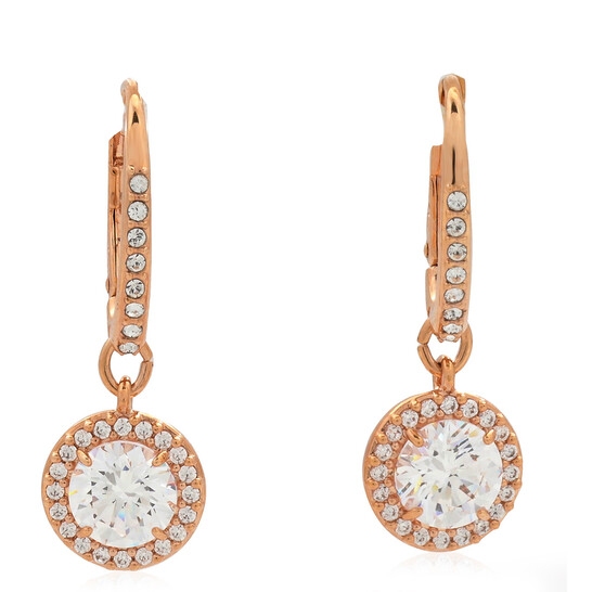 Swarovski Ladies Constella Round Cut Crystal Drop Earrings 5638769 ...