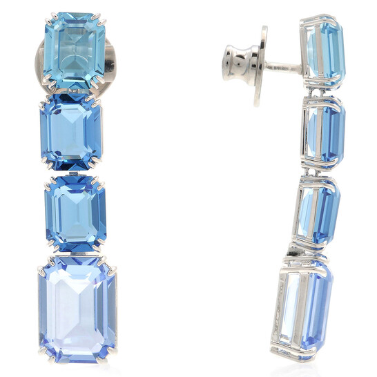 Swarovski Ladies Millenia Octagon Cut Drop Earrings 5696516 ...