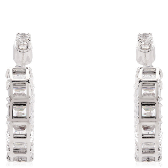 Swarovski Ladies Millenia Octagon Cut Hoop Earrings 5612673 ...