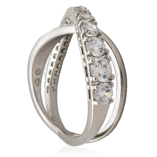 Swarovski Ladies Twist Ring, Size 52 (US 5.75) 5572724 - Jewelry ...