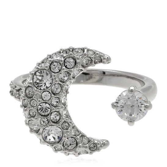Swarovski Luna Open Moon Ring, Size 55 (US 6.75) 5666176 - Jewelry ...