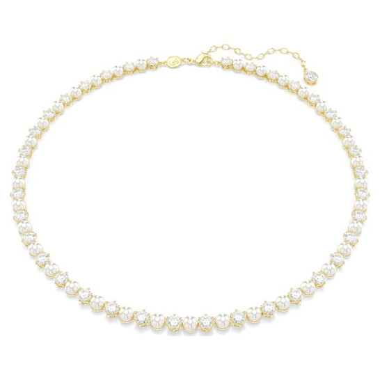 Swarovski Matrix Crystal Pearl Tennis Necklace 5742039 9009657420392 ...