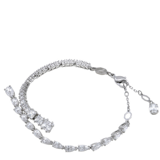 Swarovski Matrix Soft Bracelet Rhodium Shiny White 5693154 ...