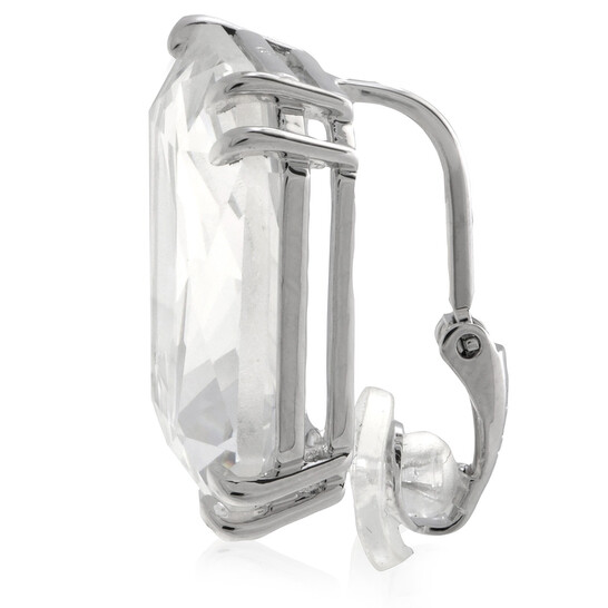 Swarovski Mesmera Clip Earring Single, Square Cut Crystal 5600756 ...