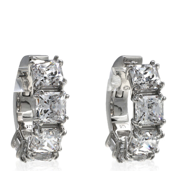 Swarovski Millenia Clip Earrings Pair Rhodium Shiny White 5654557 ...
