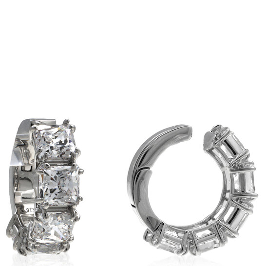Swarovski Millenia Clip Earrings Pair Rhodium Shiny White 5654557 ...
