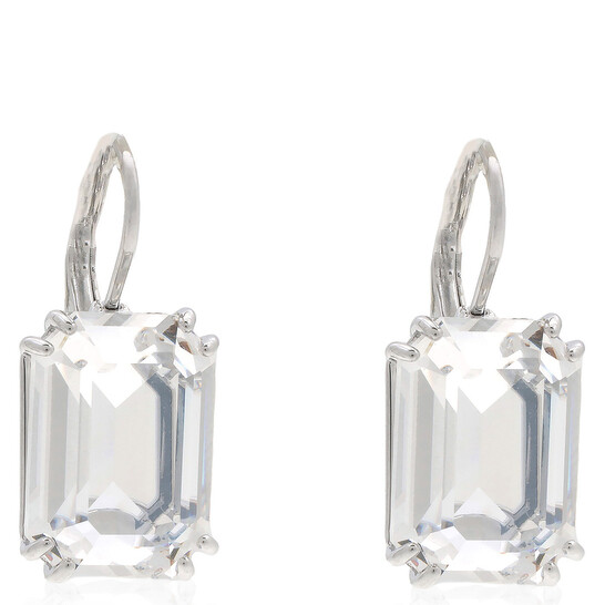 Swarovski Millenia Pierced Earrings Rhodium Shiny Crystal Ignite ...