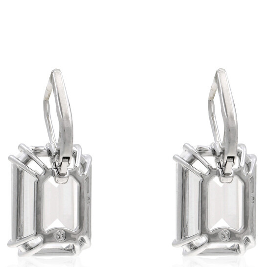 Swarovski Millenia Pierced Earrings Rhodium Shiny Crystal Ignite ...