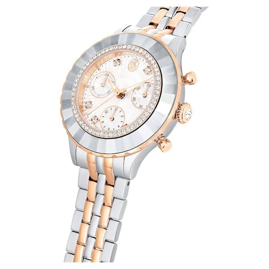 Swarovski Octea Chrono Quartz Crystal White Dial Watch 5672937 ...