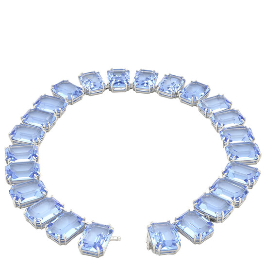 Swarovski Rhodium Plated Blue Millenia Necklace 5609703 9009656097038 ...