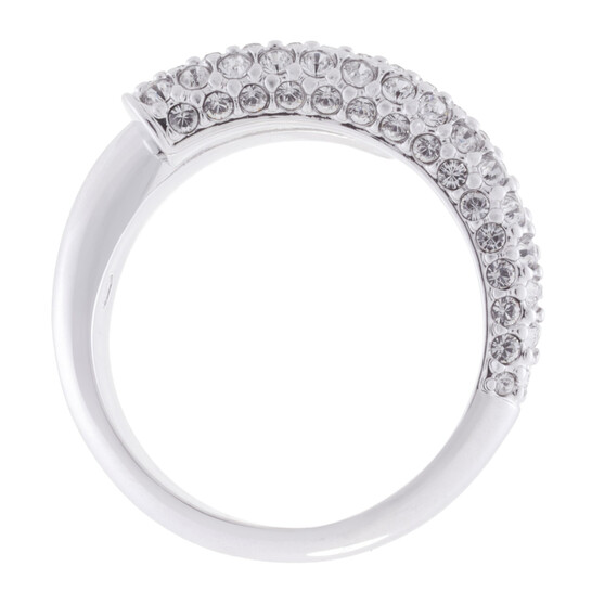 Swarovski Rhodium Plated Dextera Ring, Size 60 (US 8.75) 5695937 ...