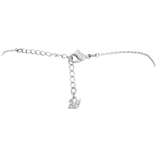 Swarovski Sparkling Dance Round Necklace, White, Rhodium Plating ...
