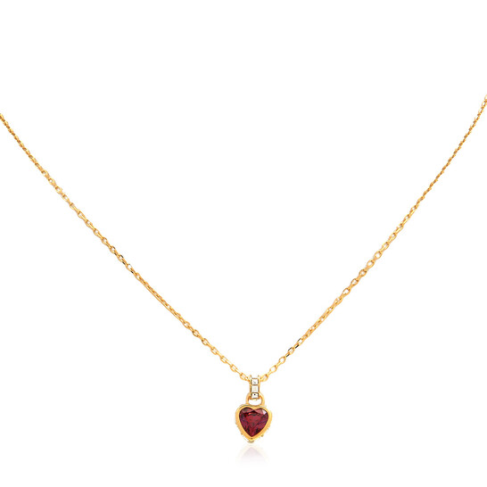 Swarovski Stilla Red Gold-Tone Plated Heart Pendant Necklace 5648750 ...