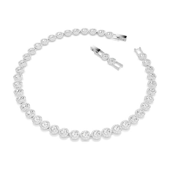 Swarovski Una Angelic Round Crystal Tennis Necklace 5727095 ...