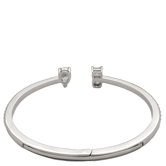 Swarovski Attract Cuff Rhodium Shiny White, Size L 5572664 - Jewelry ...