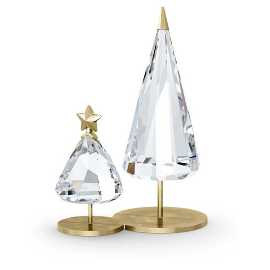 Swarovski White Crystal Holiday Magic Christmas Tree Duo 5596790 ...