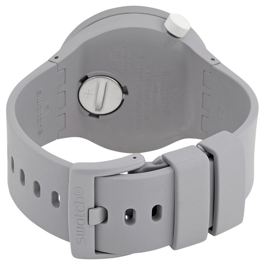 Swatch Bioceramic C-grey Quartz Transparent Grey Dial Unisex Watch ...