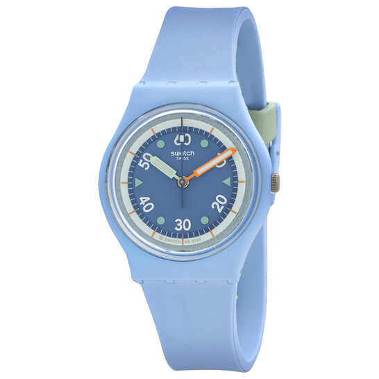 Swatch Frozen Waterfall Quartz Blue Dial Ladies Watch SO31L100 ...