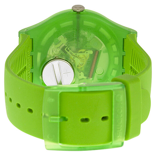 Swatch Originals Green Lacquered Green Silicone Men's Watch SUOG103 ...