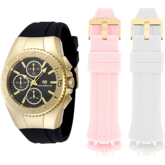 Technomarine Cruise Chronograph Quartz Black Dial Ladies Watch TM ...