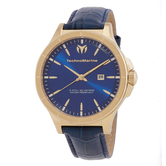 Technomarine MoonSun Date Quartz Blue Dial Men's Watch TM-822015 ...