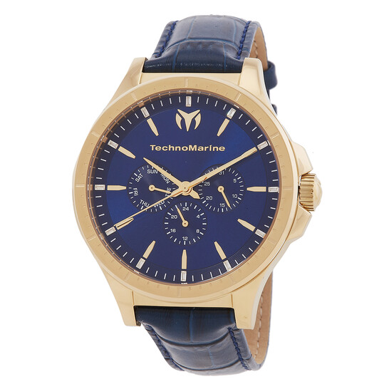 Technomarine MoonSun Date-Day Quartz Blue Dial Men's Watch TM-822030 ...