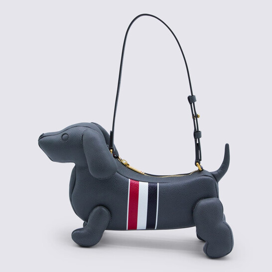 Thom Browne Dark Grey Leather Shoulder Bag FAP513A00198025 197963969045 ...