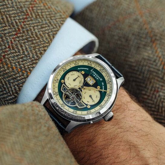 Thomas Earnshaw Baron Green Dial Men's Watch ES-8187-03 194595036862 ...