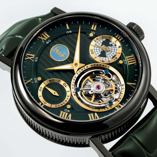 Thomas Earnshaw Celestial Halley Green Dial Men's Watch ES-8262-0F ...