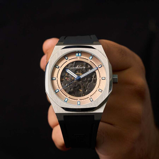 Thomas Earnshaw Drake Automatic Rose Gold Dial Men's Watch ES-8295-01 ...