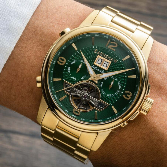 Thomas Earnshaw Marylebone Green Dial Men's Watch ES-8177-88 ...