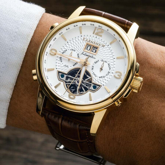 Thomas Earnshaw Marylebone Silver-tone Dial Men's Watch ES-8177-08 ...