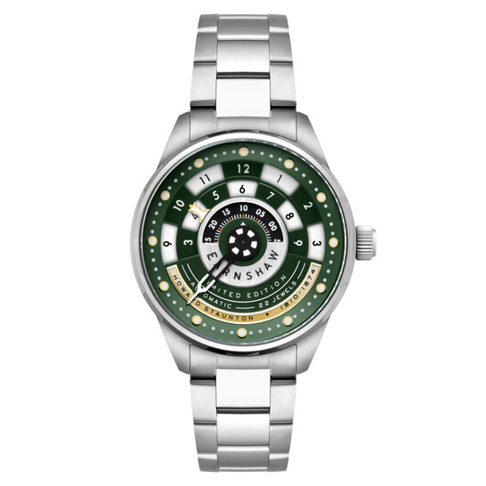 Thomas Earnshaw Staunton Chess Set Automatic Green Dial Men's Watch ES ...