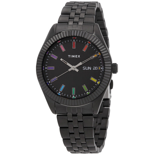 Timex Legacy Rainbow Quartz Black Dial Ladies Watch TW2V61700 ...