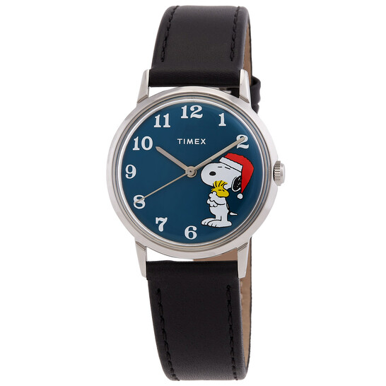 Timex Marlin Snoopy Holiday Hand Wind Blue Dial Unisex Watch ...