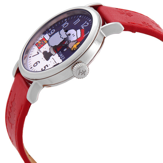 Timex Peanuts Snoopy Santa Quartz Watch TW2W44400 194366377514 ...