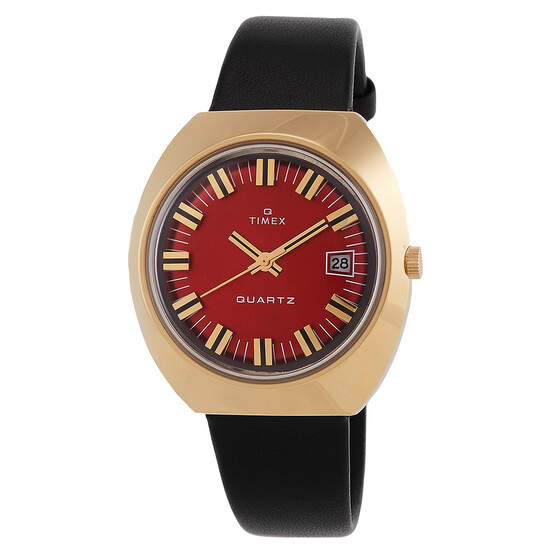 Timex Q 1972 Reissue Quartz Burgundy Dial Men's Watch TW2V25400 ...
