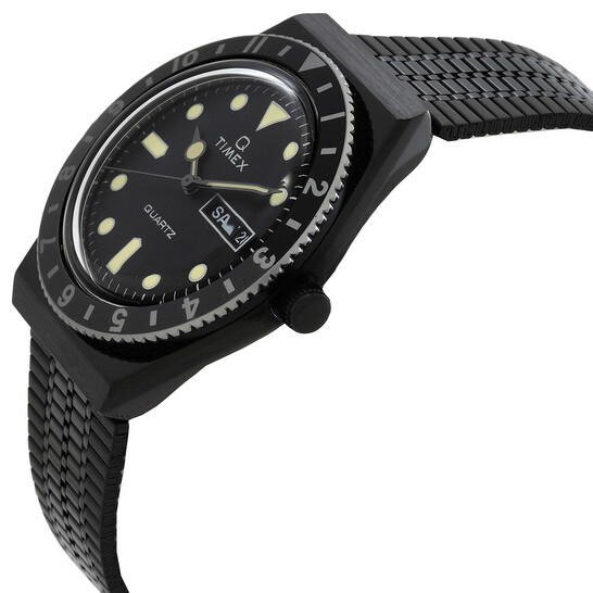 Timex Q Reissue Quartz Black Dial Men's Watch TW2U61600ZV 194366093063 ...