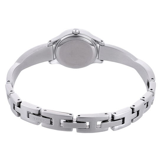 Timex Trend Quartz Crystal Silver Dial Ladies Watch and Bracelet Set ...